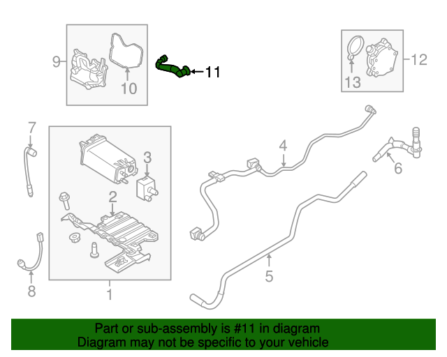 GB5Z-6758-D - Hose 2016-2019 Ford Explorer | Ford Parts Direct