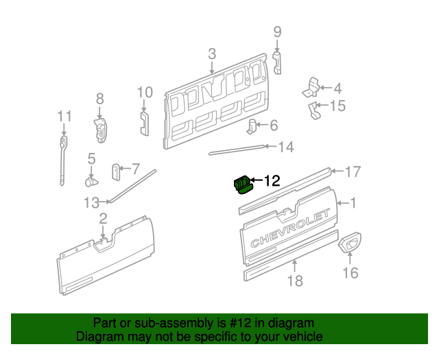 2002-2006 GM Handle Replaces Part Number 19209649 19209650 GM ...
