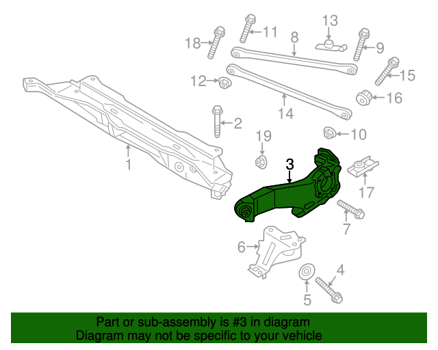 33-32-9-805-658 - Trailing Arm 2011-2016 Mini | AutoNationParts.com