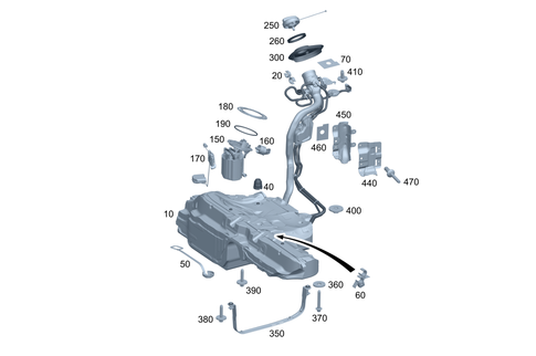 Fuel Tank with Detachable Parts for 2022 Mercedes-Benz C300 | Mercedes ...