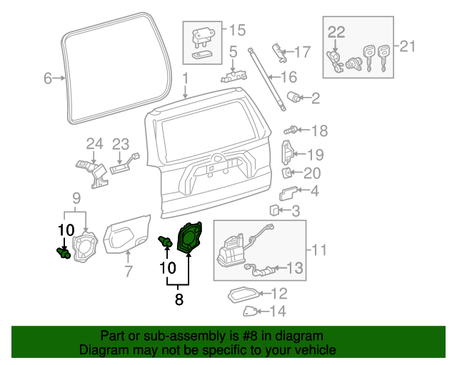 67847-35060 - Access Cover - 2013-2023 Toyota 4Runner | OEM Genuine ...