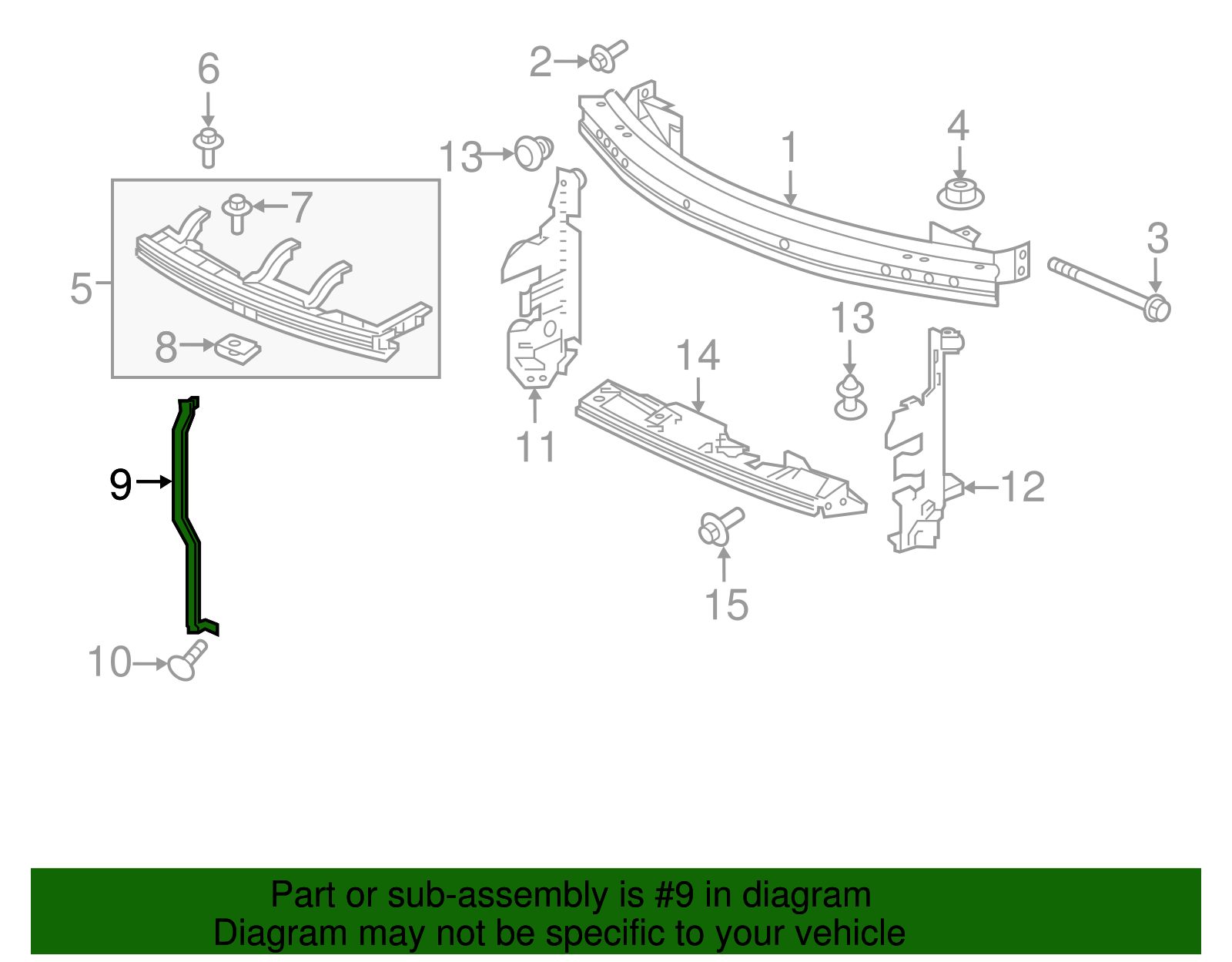 71165-TG7-A00 - Center Bracket 2016-2022 Honda | AutoNation Parts