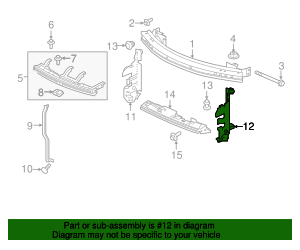 74166-TG7-A00 - Radiator Support Baffle 2016-2018 Honda Pilot ...