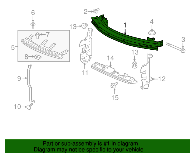 71130-TG7-A50 - Impact Bar 2019-2022 Honda | Honda Parts Online
