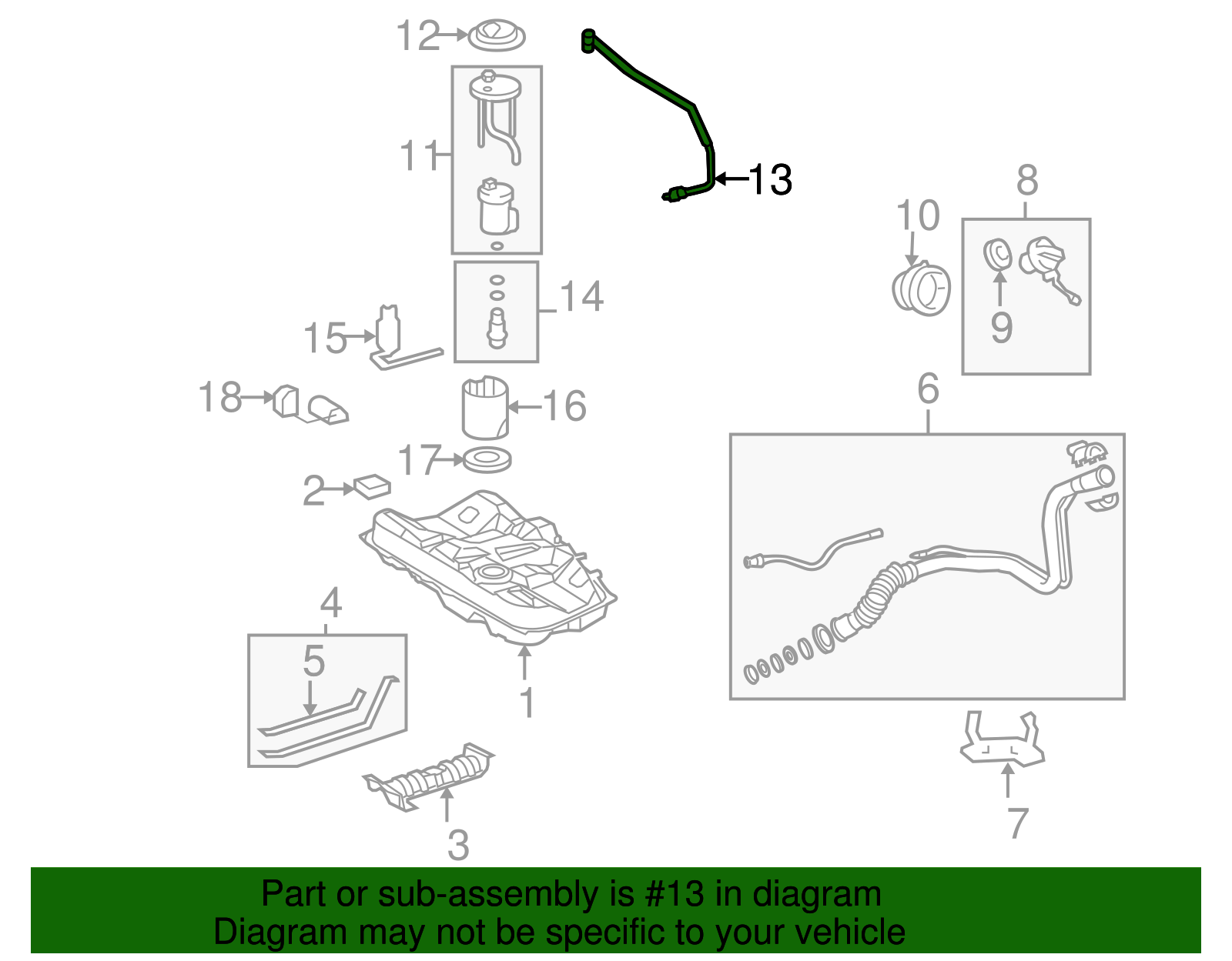 2004-2012 Toyota Suction Tube 77209-06030 | Toyota Parts Center