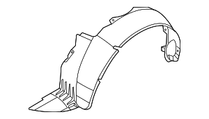 2007-2011 Chevrolet Aveo Fender Liner - Passenger Side (RH) 96648531 ...