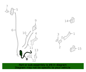 9107407500 - Lower Latch 2019-2024 Mercedes-Benz | Mercedes-Benz USA Parts
