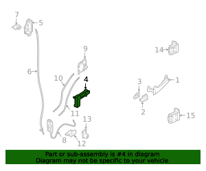 9107606800 - Handle Base 2019-2024 Mercedes-Benz | Mercedes-Benz USA Parts