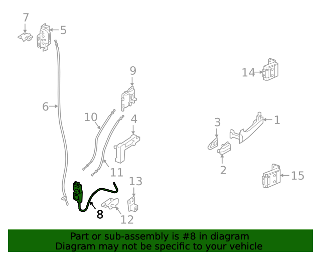 2019-2024 Mercedes-Benz Lower Latch 9107407500 | Shop MB Parts