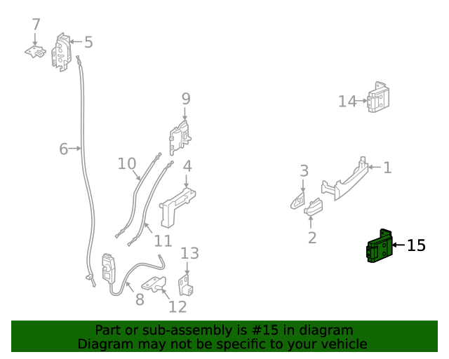 9107408800 - Lower Hinge 2019-2021 Mercedes-Benz | Mercedes-Benz USA Parts