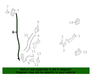 9107600000 - Upper Latch Cable 2019-2023 Mercedes-Benz | Mercedes-Benz ...
