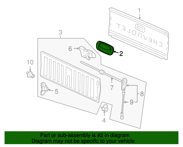 15228539 - Handle Bezel 1999-2007 GM | GMPartsNow
