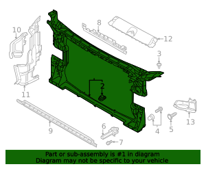 2018-2024 Audi Radiator Support 8W0-805-594-F | OEM Parts Online
