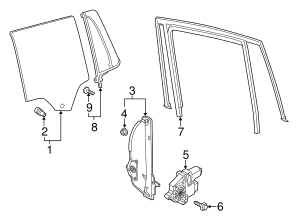 2018-2022 Volkswagen Atlas Run Weather-Strip 3CN-837-431-B-5AP | OEM ...