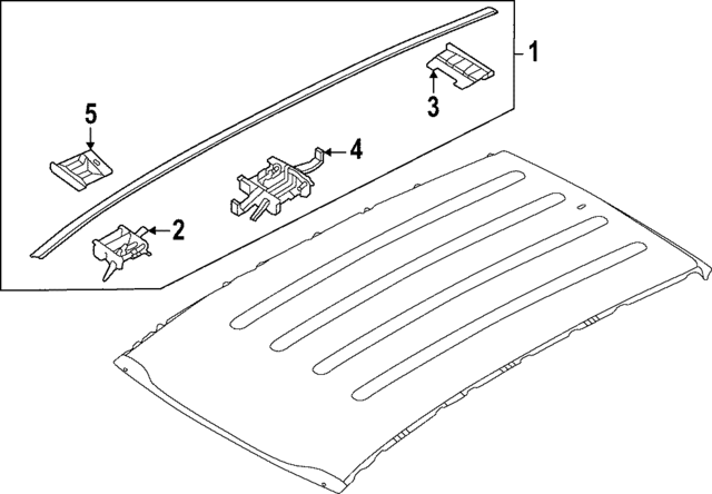 87230-P1000 - Roof Molding 2023-2024 Kia Sportage | Kia.Parts Store