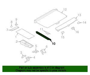 Genuine OEM Rear Panel Trim Part# LR107516 Fits 2017-2023 Land Rover ...