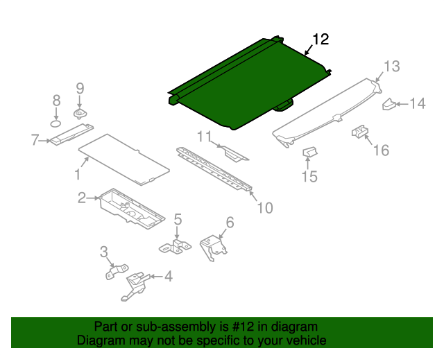 2017-2023 Land Rover Discovery Luggage Cover LR118274 | OEM Parts Online