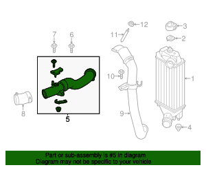 2014-2017 Ford Fiesta Upper Duct C1BZ-6C640-B | Ford Parts Direct