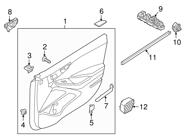 2017-2019 Hyundai Ioniq Window Switch 93570-G2110-4X | OEM Parts Online