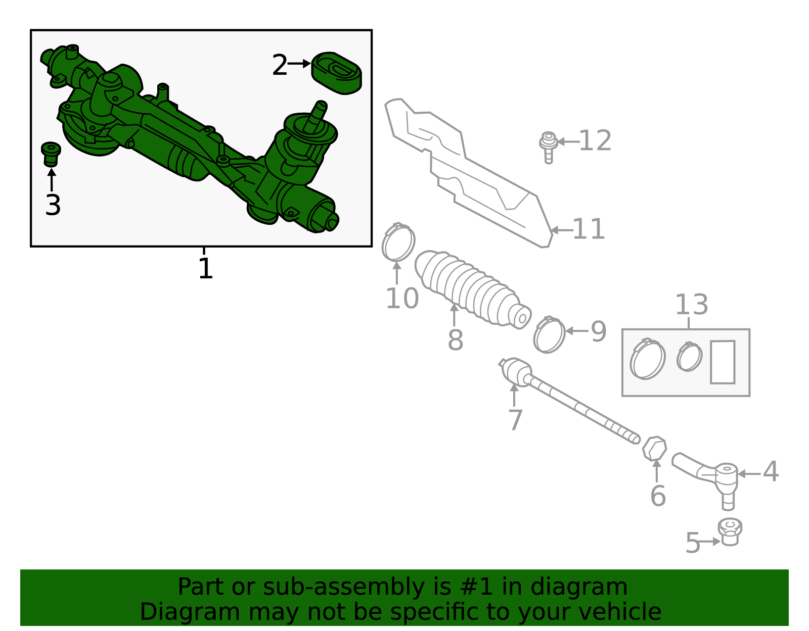 2019-2024 Volkswagen Steering Gear 5QM-423-055-B | QuirkParts