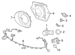 2017-2024 Chrysler Park Assist Camera Bracket 68260473AA | Mopar Parts ...