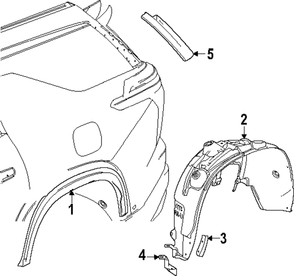 2024-2025 Chevrolet Traverse Applique 26534523 GM | GMPartsDirect.com