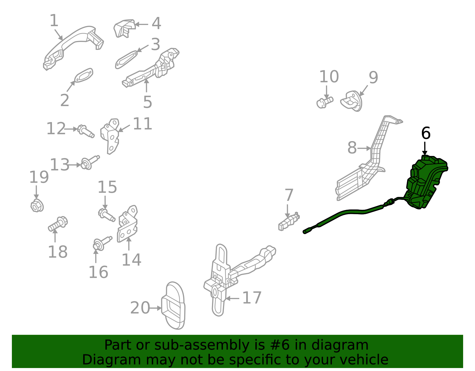 81420-R5010 - Door Lock Actuator Motor 2021-2023 Kia Sorento | Kia ...