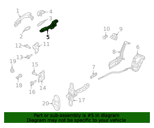 83655-P2000 - Handle Base 2021-2022 Kia Sorento | Kia.Parts Store
