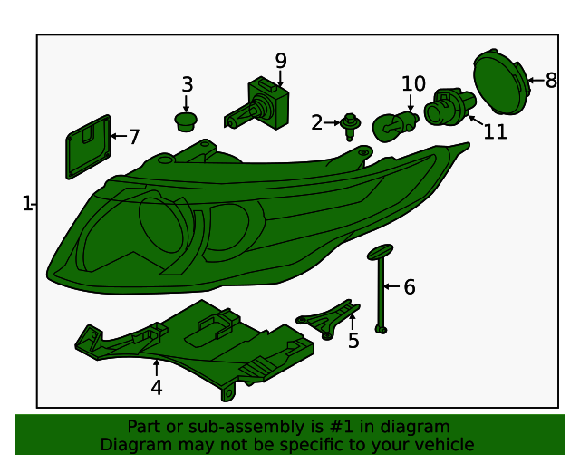 2013-2016 Land Rover Range Rover Evoque Headlamp Assembly LR049361 ...