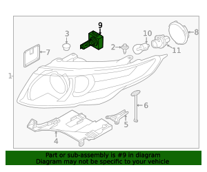 LR009163 - Xenon Bulb - 2010-2019 Land-Rover | Land Rover Lake Bluff