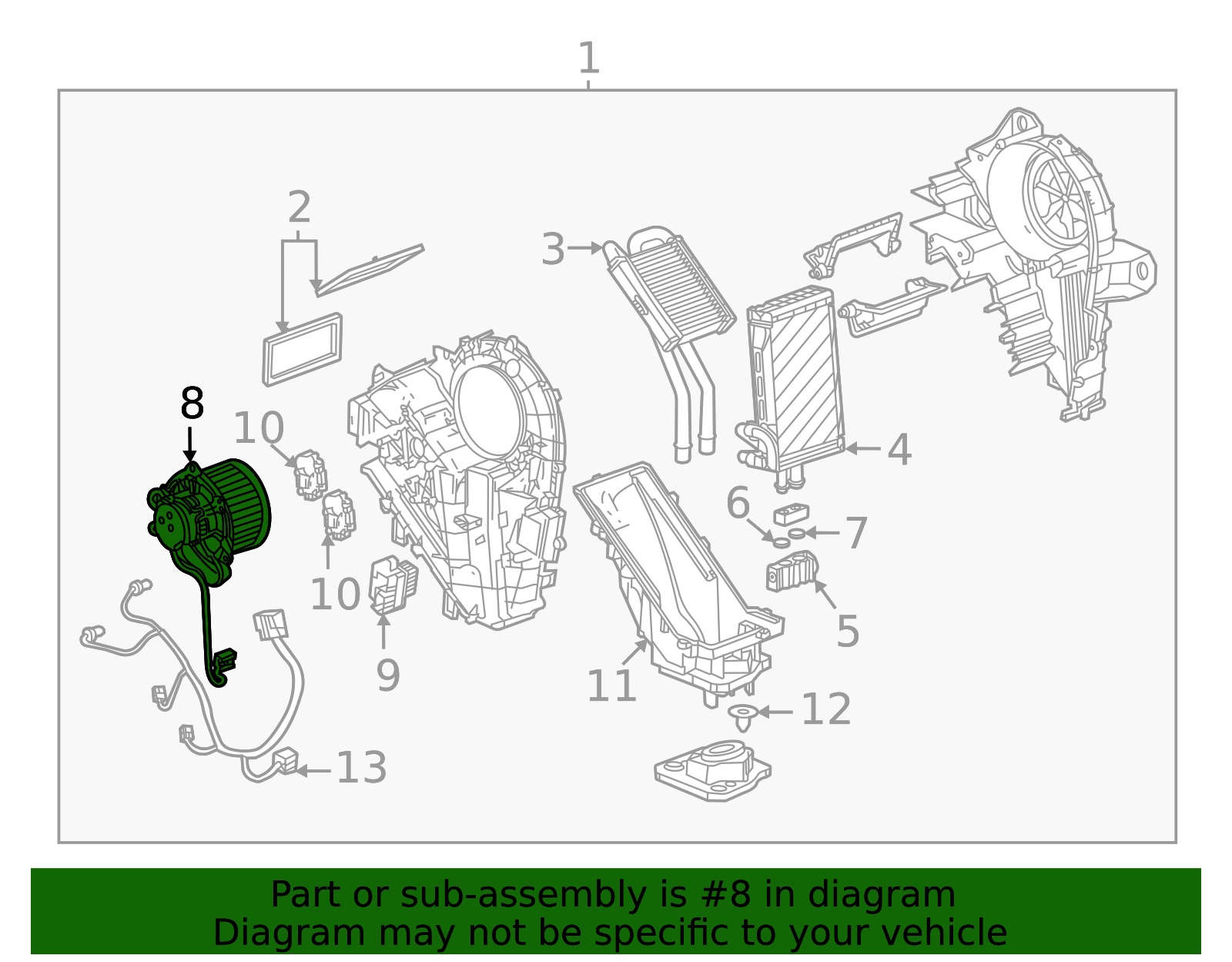2021-2024 GM Auxiliary Blower Motor 84488484 GM | GMPartsDirect.com