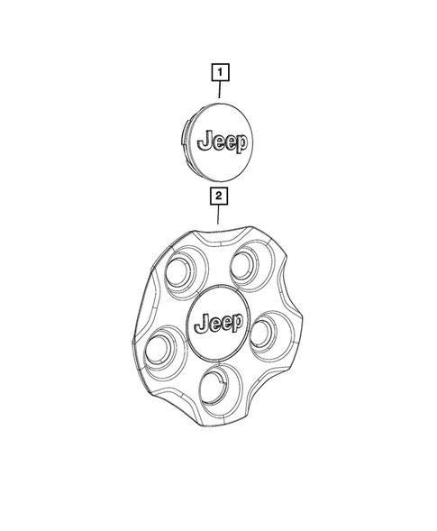 Wheel Covers and Center Caps for 2023 Jeep Compass | Mopar eStore