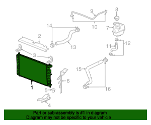 2006-2012 GM Radiator 52495681 | Auto Parts Express