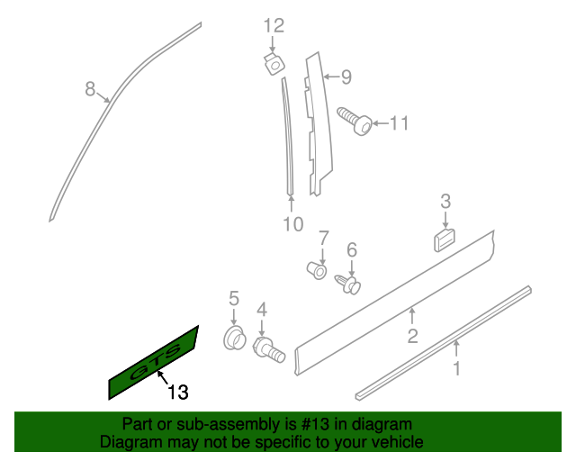 958-559-155-00 - Door Emblem 2013-2018 Porsche Cayenne ...