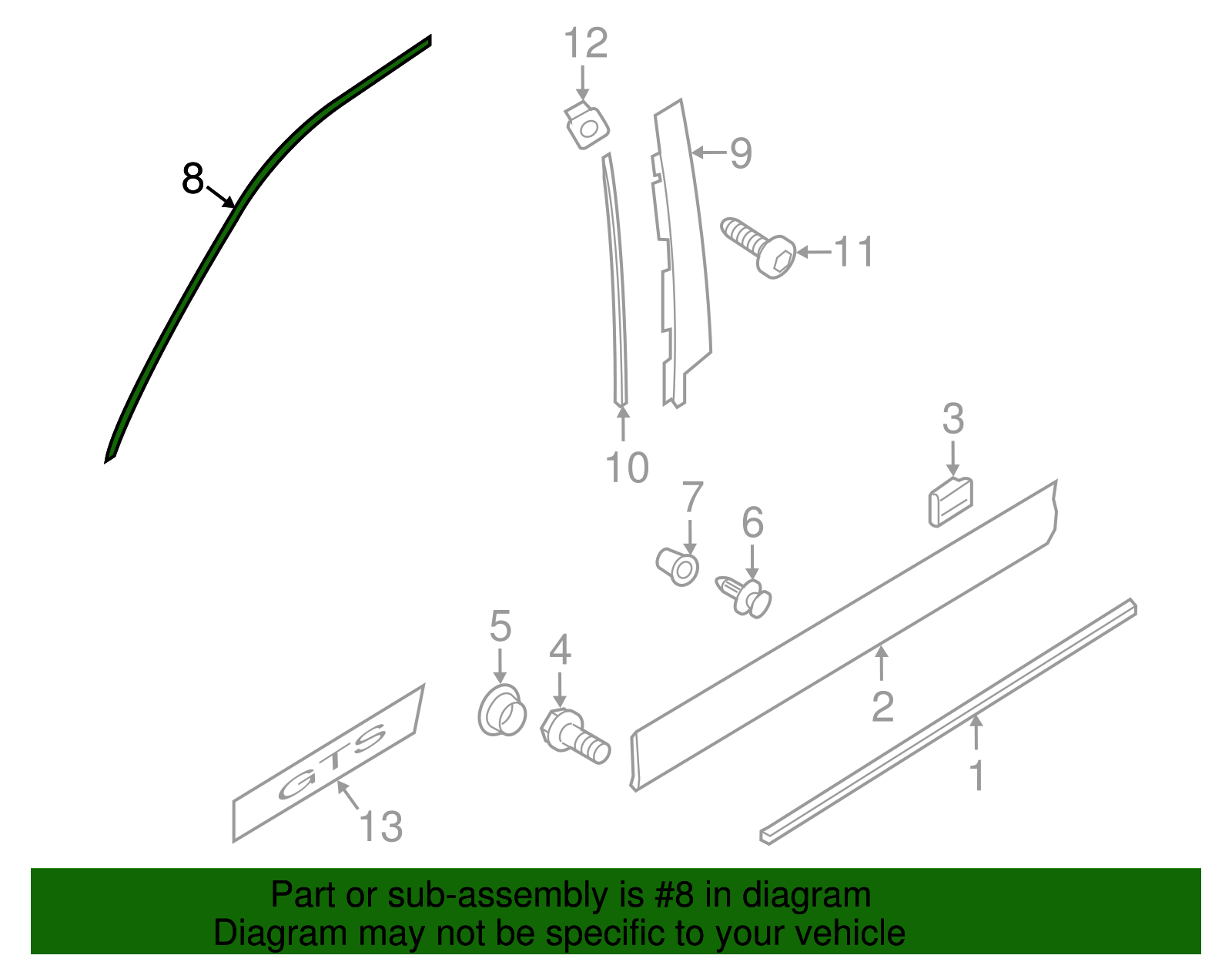 2011-2018 Porsche Cayenne Window Molding PAA-853-986-GW1 | Sunset ...