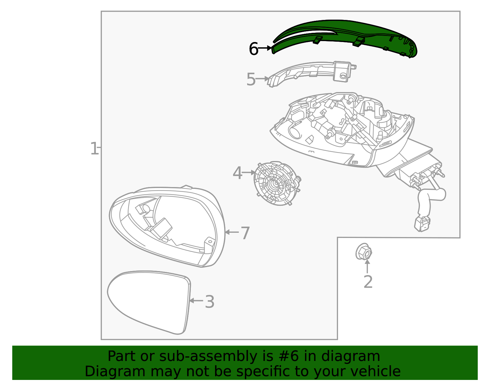 87616-L3000 - Mirror Cover 2021-2024 Kia K5 | Kia Cheap Parts