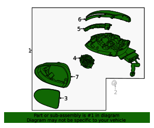 87620-L3020 - Mirror Assembly 2021-2024 Kia K5 | Kia.Parts Store