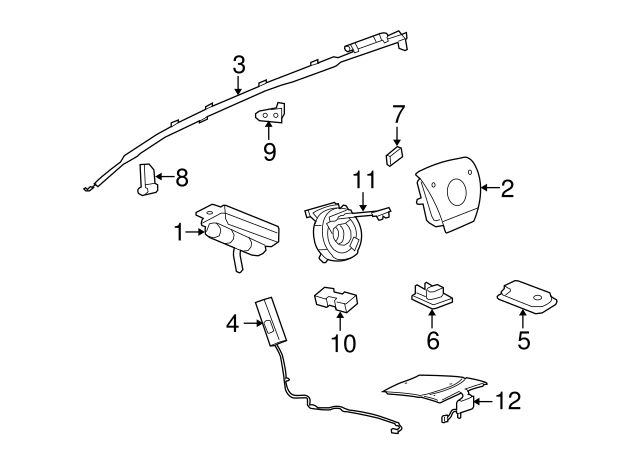 2010-2024 GM Airbag Impact Sensor 13502577 GM | GMPartsDirect.com