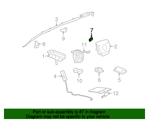 2010-2024 GM Airbag Impact Sensor 13502577 GM | GMPartsDirect.com