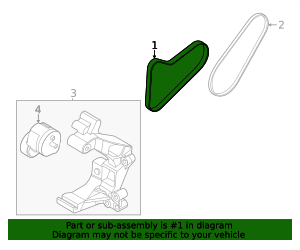 25212-2T000 - Serpentine Belt 2021-2023 Kia | Kia.Parts Store
