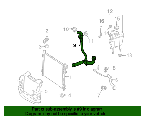 171-501-00-82 - Lower Hose 2005-2011 Mercedes-Benz | Mercedes-Benz USA ...
