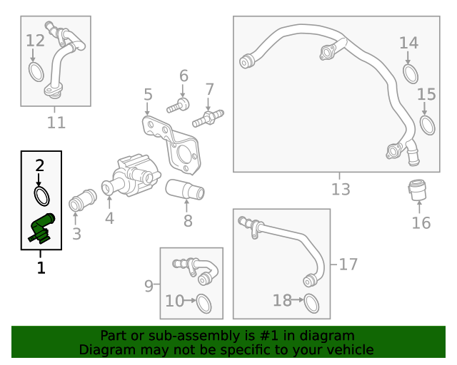 2017-2023 Porsche Connector Pipe 9A7-121-089-00 | Sunset Porsche Parts