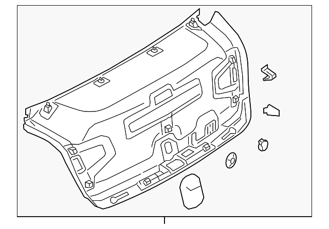 4K5-867-975-C-CA9 - Trunk Lid Trim 2019-2025 Audi | Audi OEM Parts
