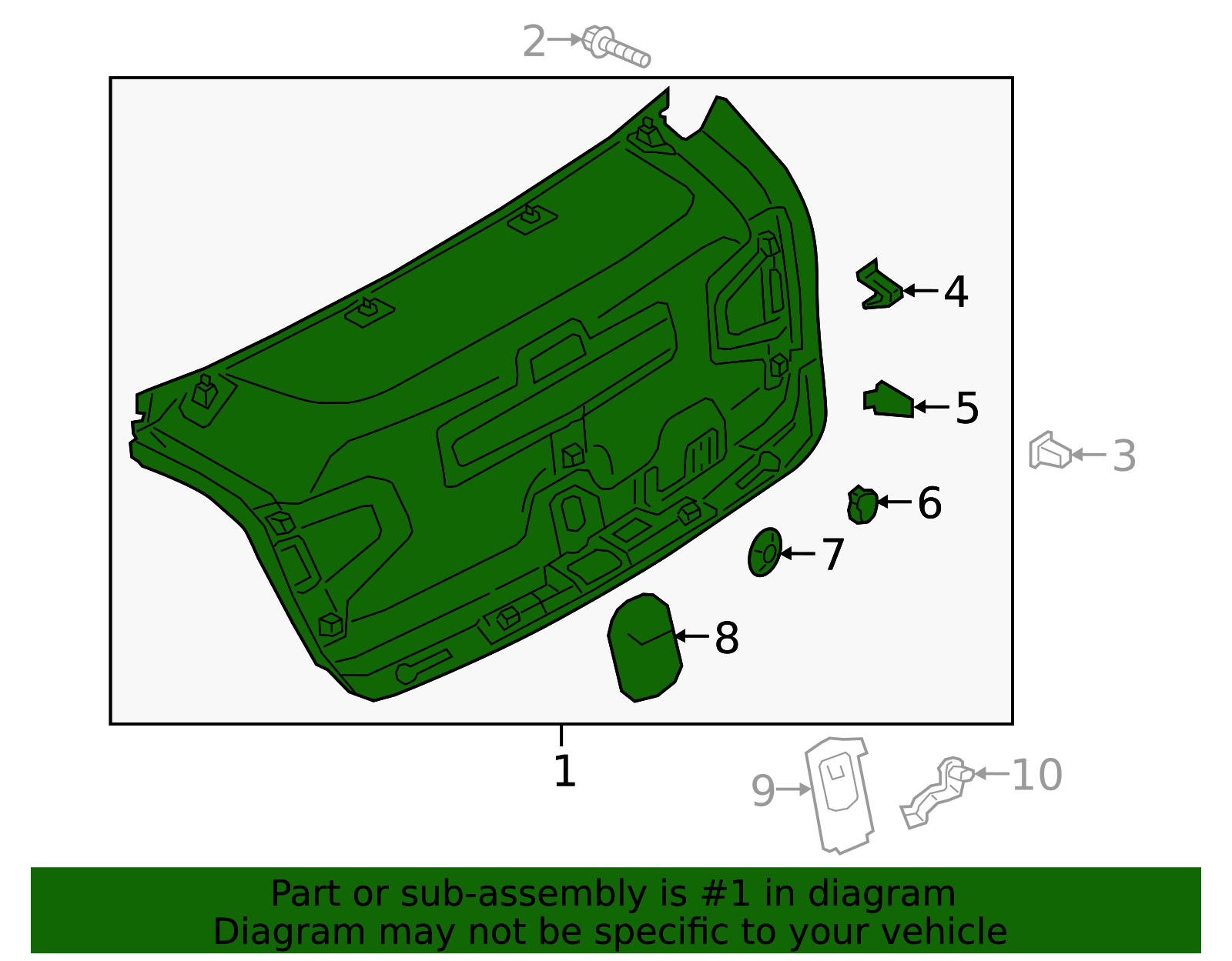 4K5-867-975-C-CA9 - Trunk Lid Trim 2019-2025 Audi | Audi OEM Parts