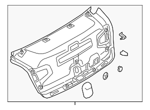 4K5-867-975-C-CA9 - Trunk Lid Trim 2019-2020 Audi | Euro Parts 4 Less