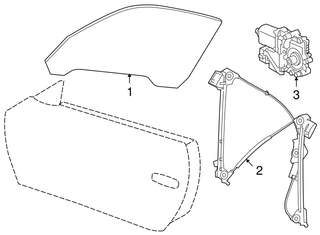 2007-2013 Porsche 911 Window Regulator 997-542-076-03 | Sunset Porsche ...