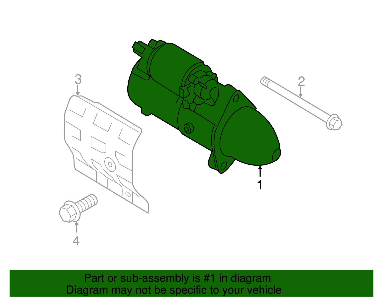 2009-2012 Hyundai Genesis Starter 36100-3C200 | Hyundai Wholesale Direct
