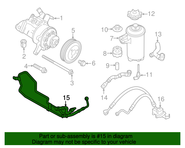 32416793665 - 2014-2018 BMW X5 Return Pipe (32-41-6-793-665) | BMW of ...