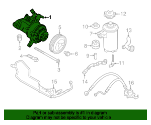 Genuine BMW 32-41-6-867-161 | Power Steering Pump | FREE Shipping on ...