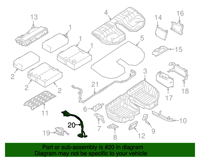 Genuine BMW 61-12-9-426-345 | High Voltage Wiring Harness 611011 | FREE ...